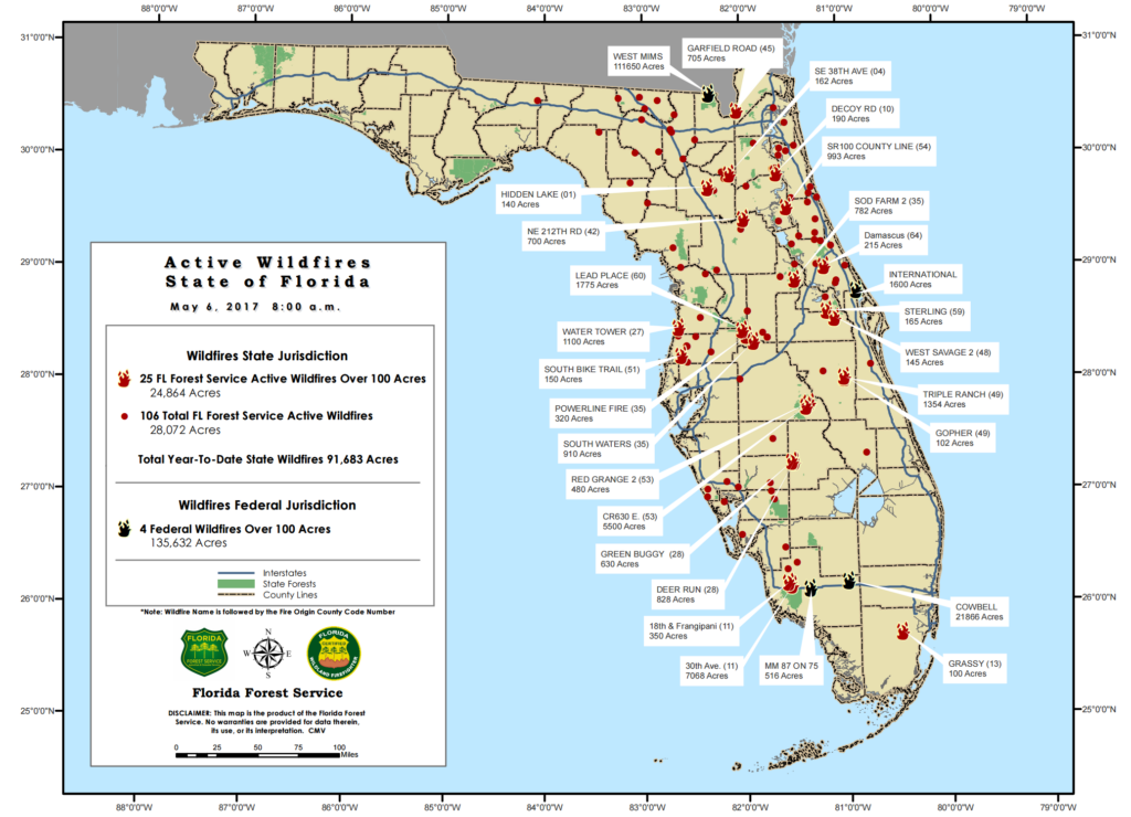 Active Fire Map Florida Zip Code Map | Maps Of Florida
