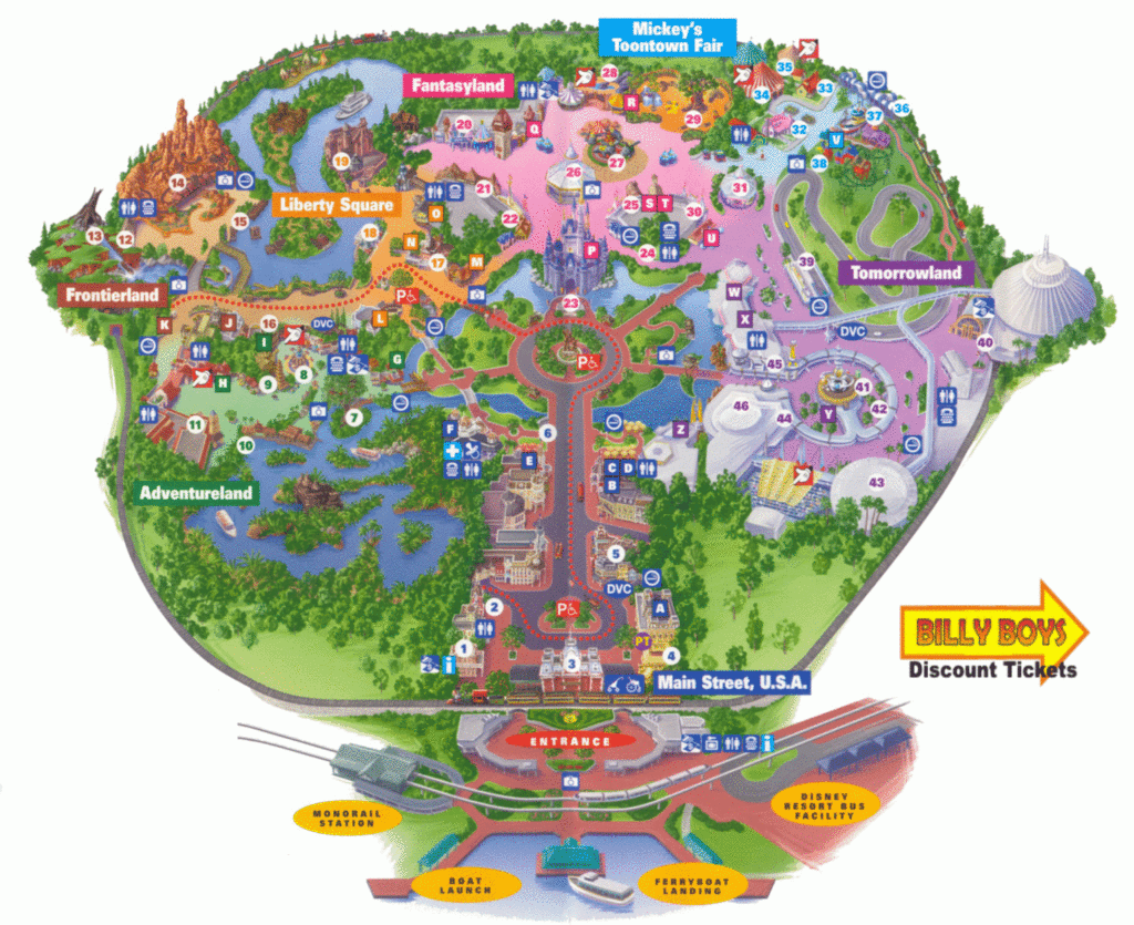 Map Of Disney World Florida | Maps Of Florida