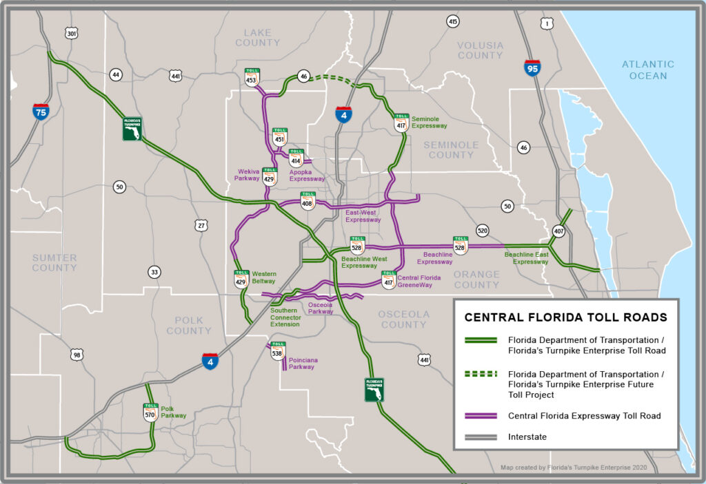 Interoperability Florida S Turnpike | Maps Of Florida