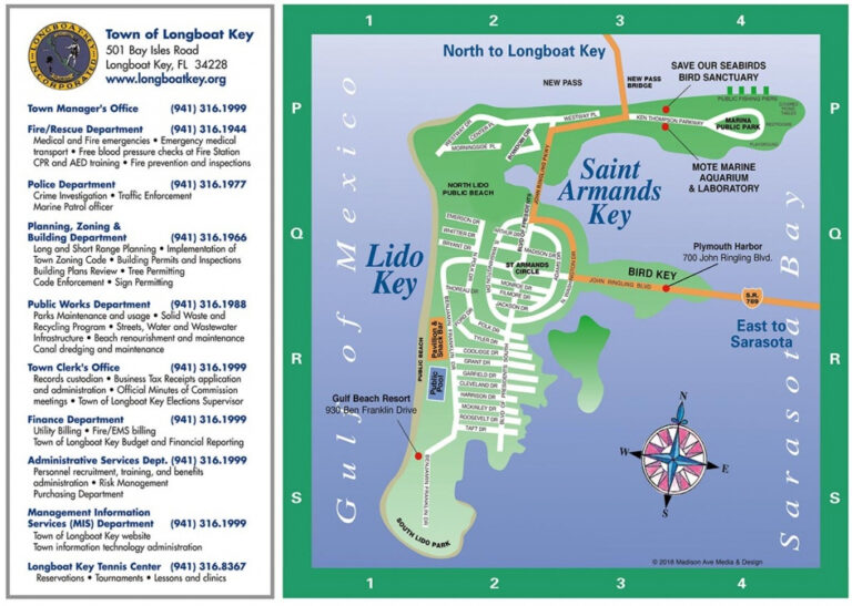 Map Of Longboat Key Florida | Maps Of Florida
