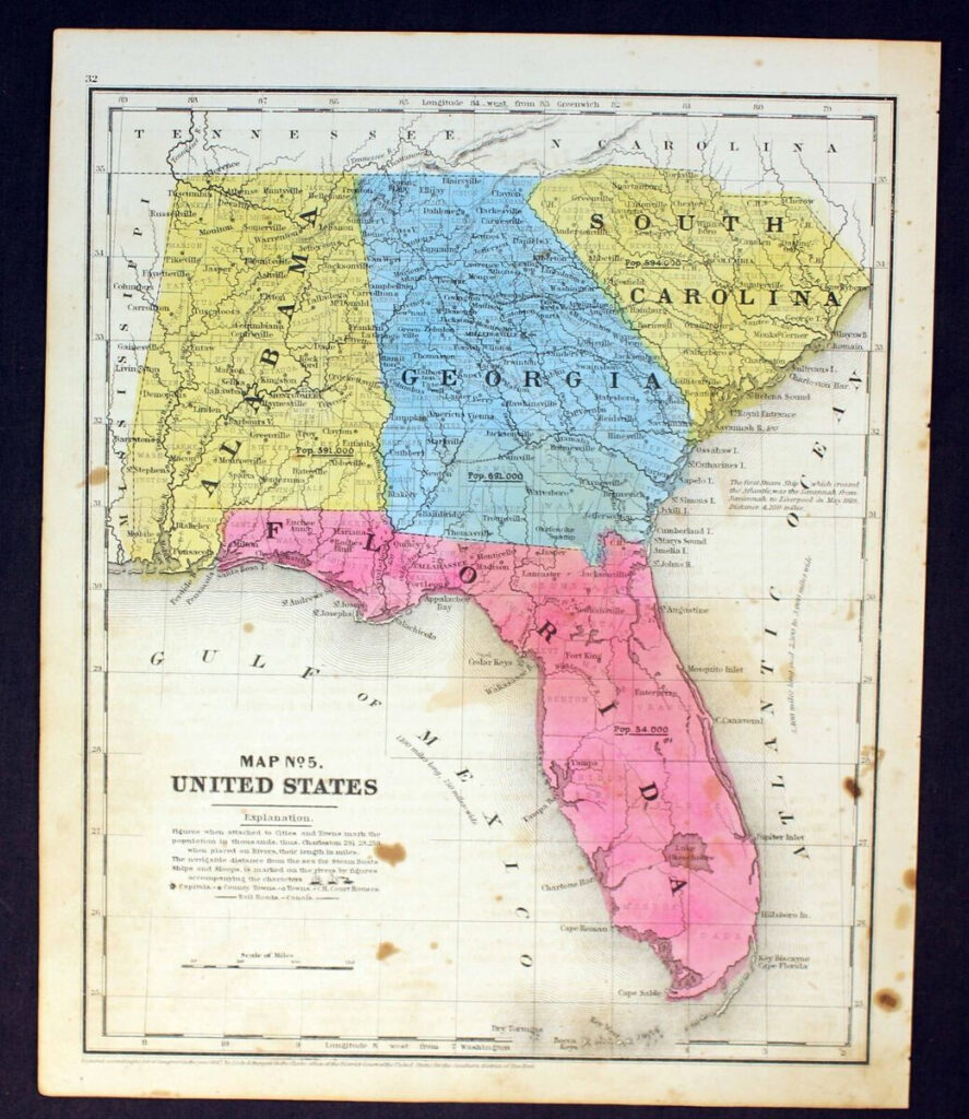 Map Of Florida And Georgia Line | Maps Of Florida