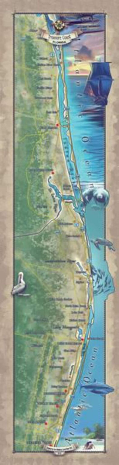 Map Of The Treasure Coast Florida | Maps Of Florida