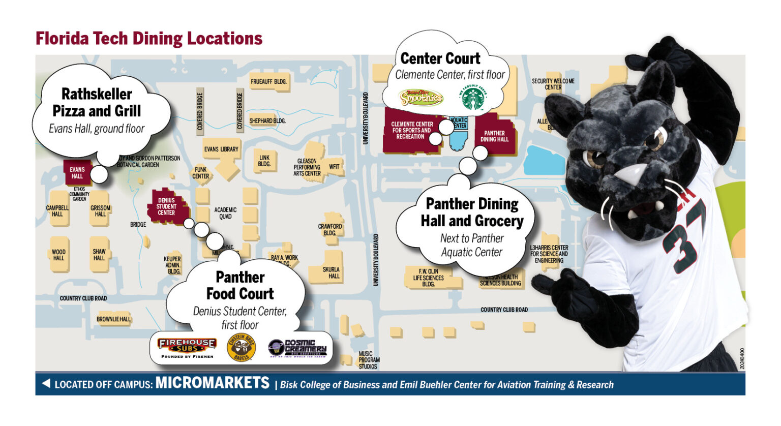 Florida Institute Of Technology Campus Map | Maps Of Florida