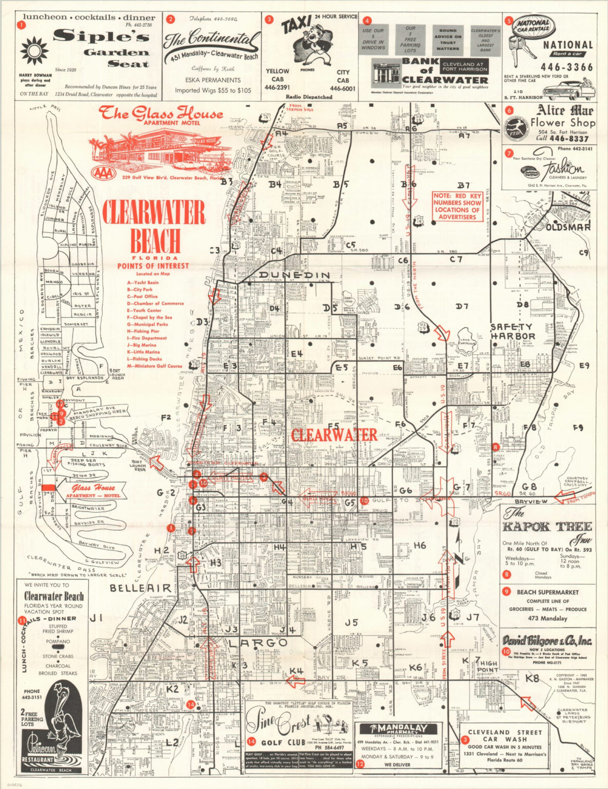 Map Of Florida Clearwater Beach | Maps Of Florida