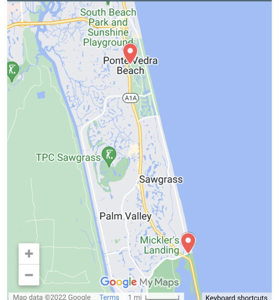 Map Of Ponte Vedra Beach Florida | Maps Of Florida