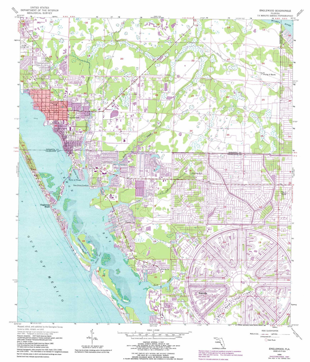 Elevation Map Of Charlotte County Florida | Maps Of Florida