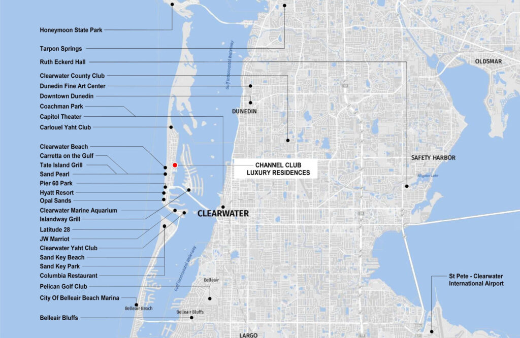 Map Of Downtown Dunedin Florida | Maps Of Florida