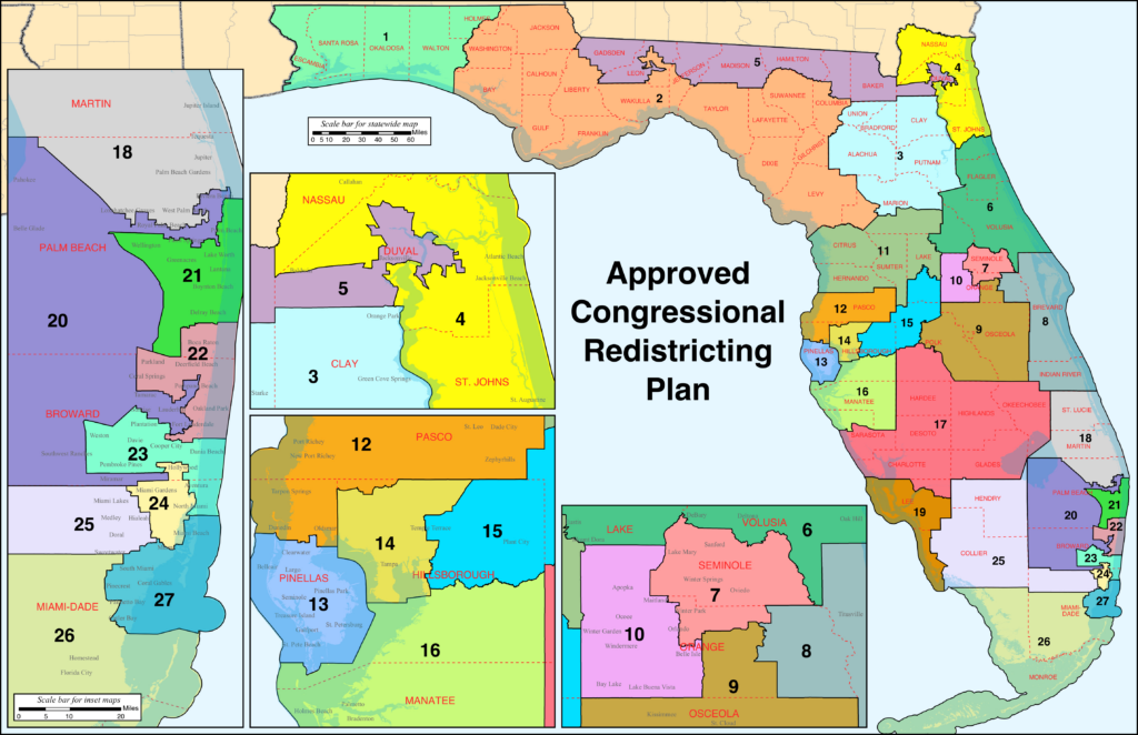Map Of Congressional Districts In Florida | Maps Of Florida