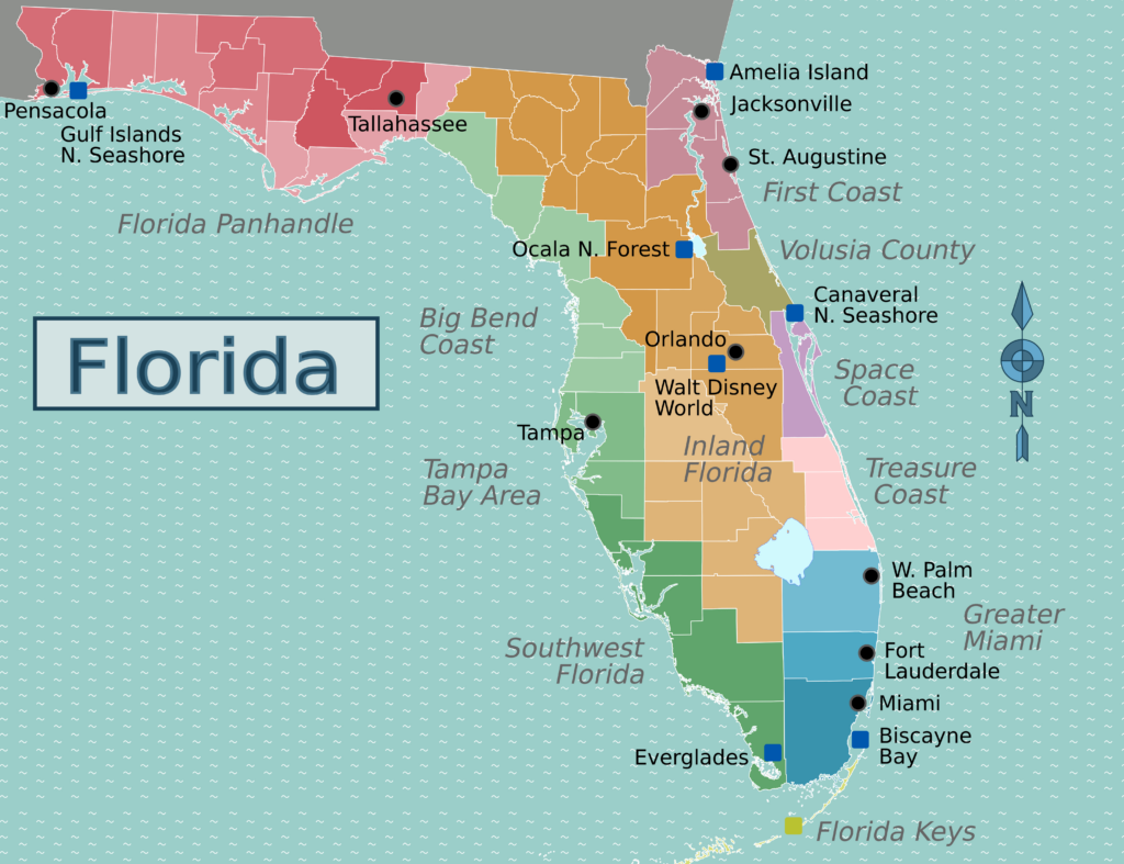 Map Of Florida First Coast | Maps Of Florida