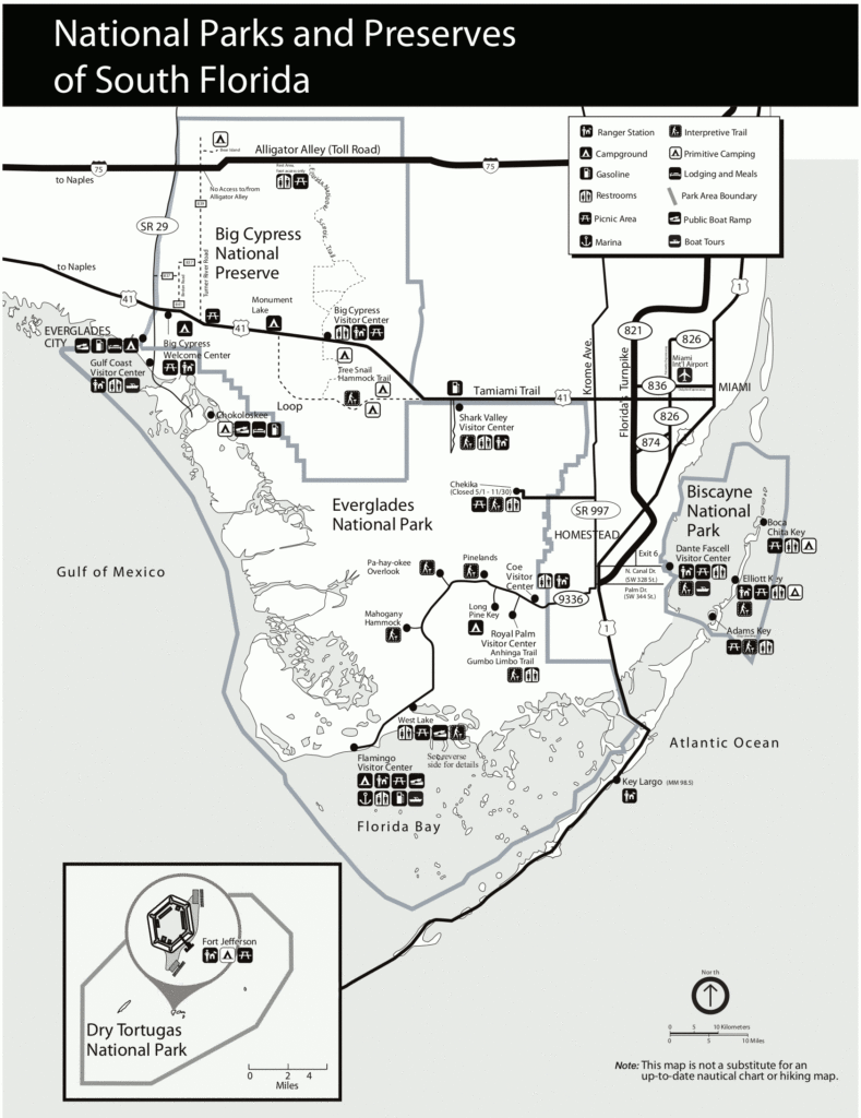 Map Of Biscayne National Park Florida | Maps Of Florida