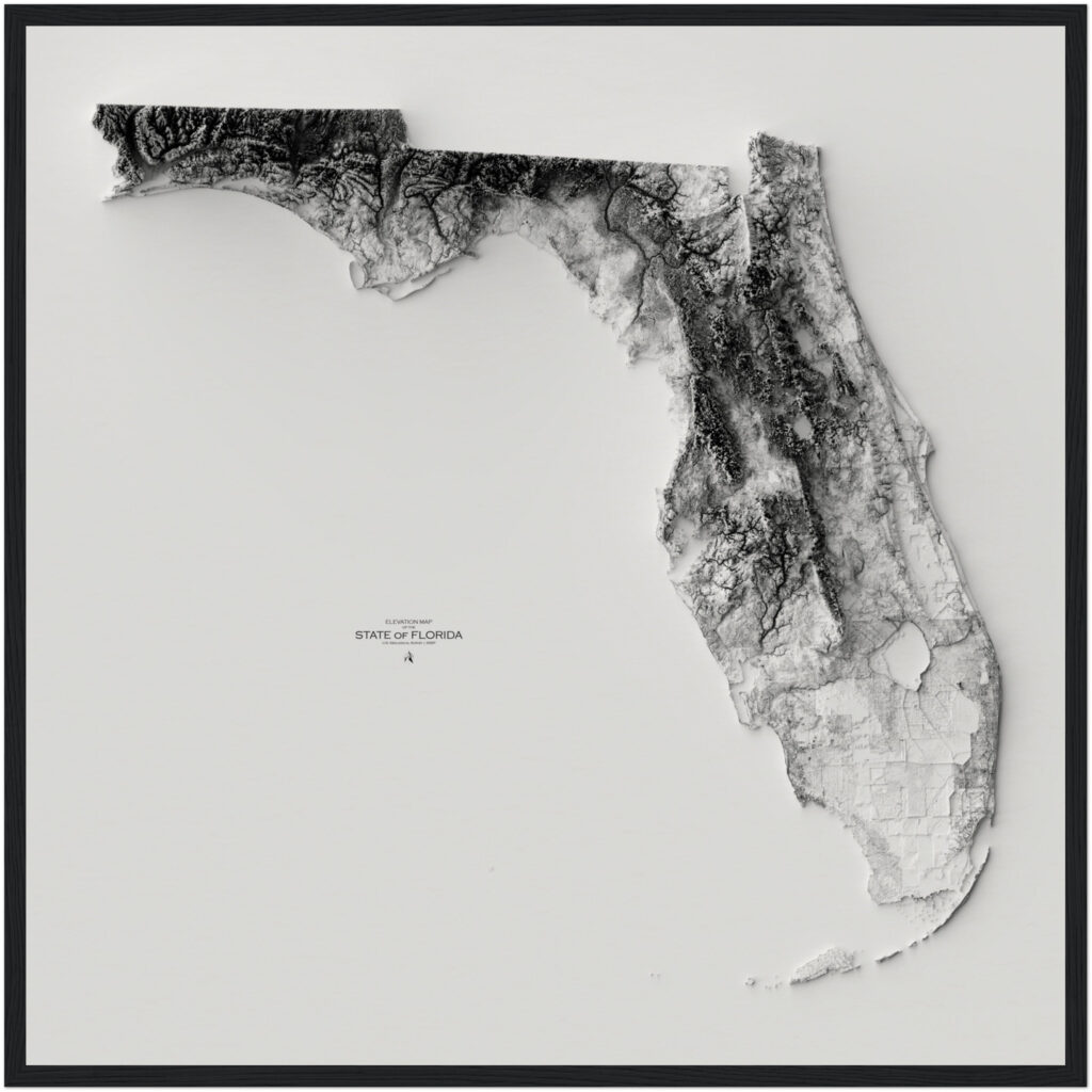 State Of Florida Elevation Map | Maps Of Florida