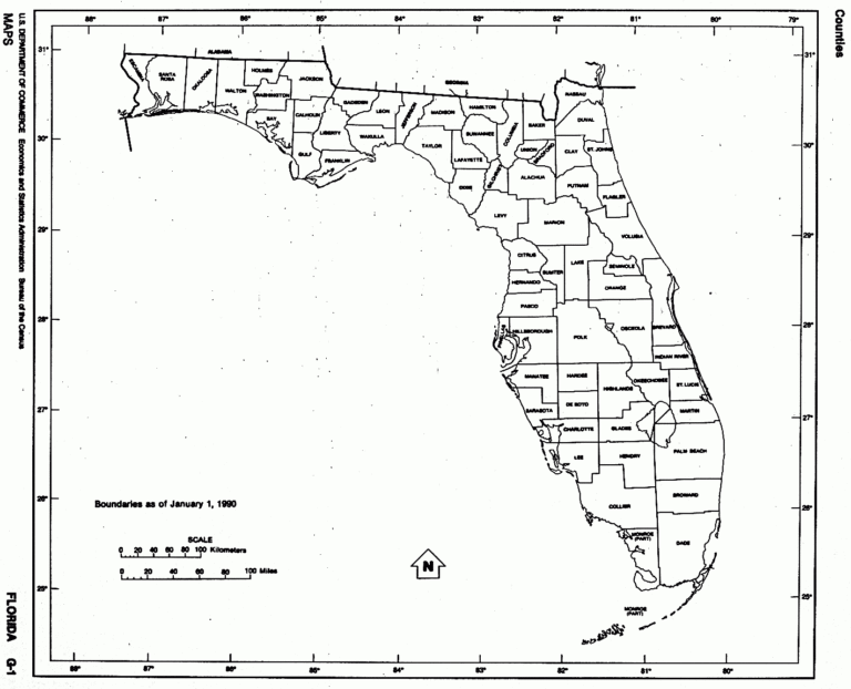 Free Printable Map Of Florida | Maps Of Florida