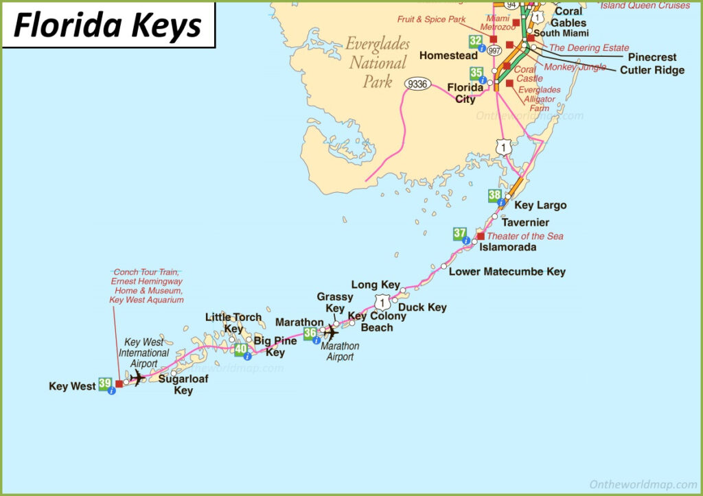 Map Of Florida And The Keys | Maps Of Florida