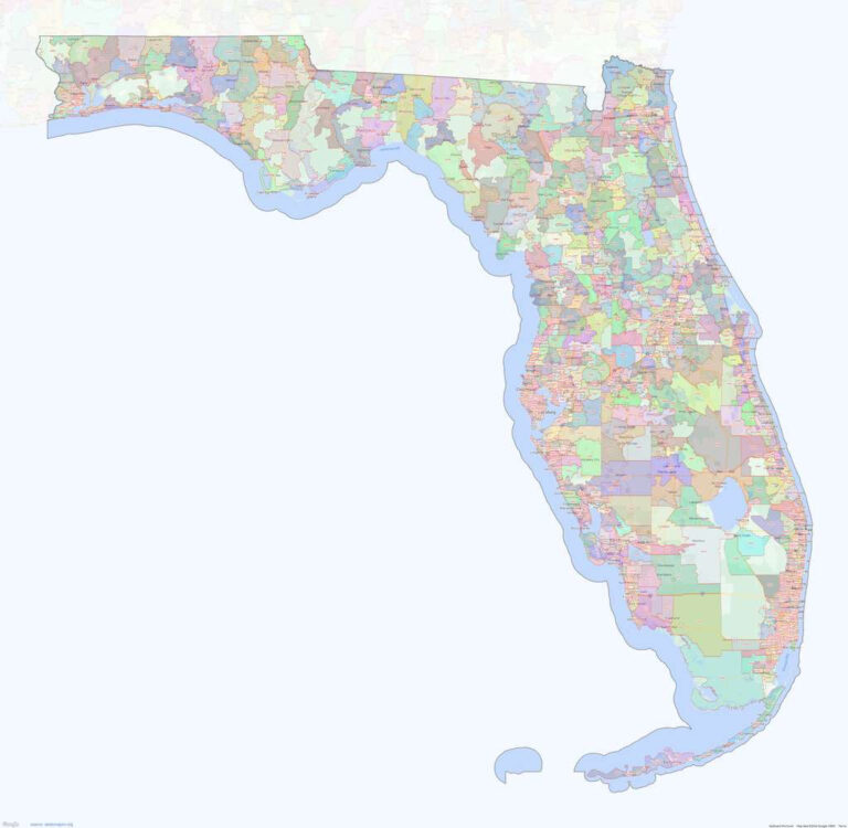 Map Of Zip Codes In Florida | Maps Of Florida