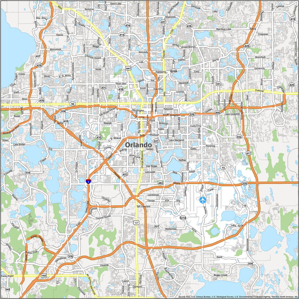 Driving Map Of Central Florida | Maps Of Florida
