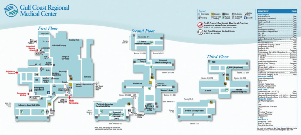 Map Of Hca Hospitals In Florida | Maps Of Florida