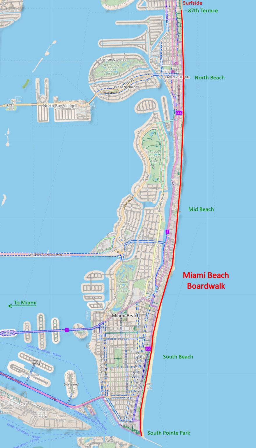 Port Of Miami Florida Map | Maps Of Florida