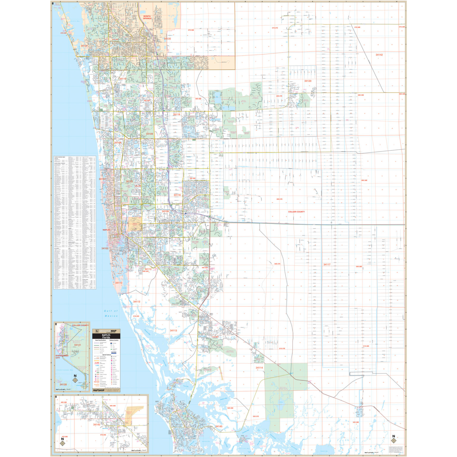 Map Of Naples Florida And Surrounding Area | Maps Of Florida