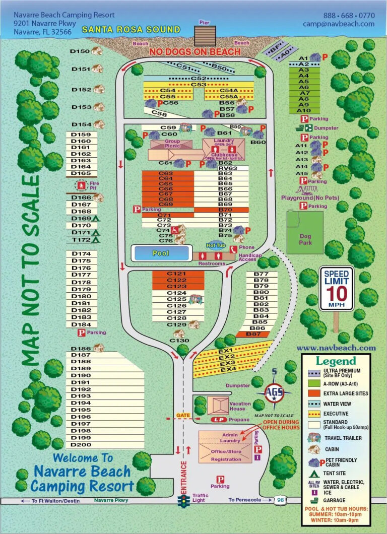 Map Of Florida Navarre Beach | Maps Of Florida