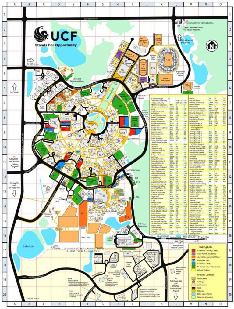 University Of Central Florida Map | Maps Of Florida