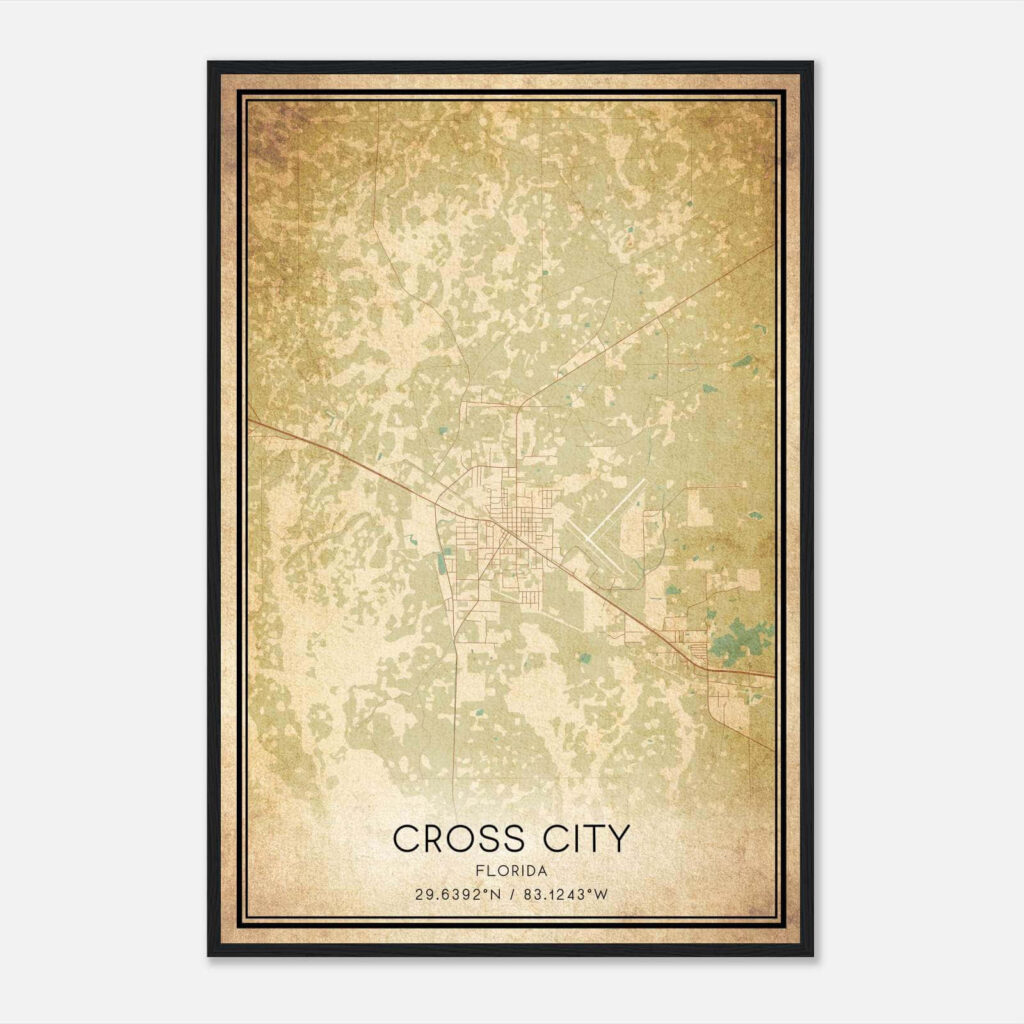Map Of Cross City Florida | Maps Of Florida