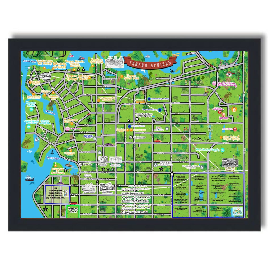 Map Of Florida Tarpon Springs | Maps Of Florida